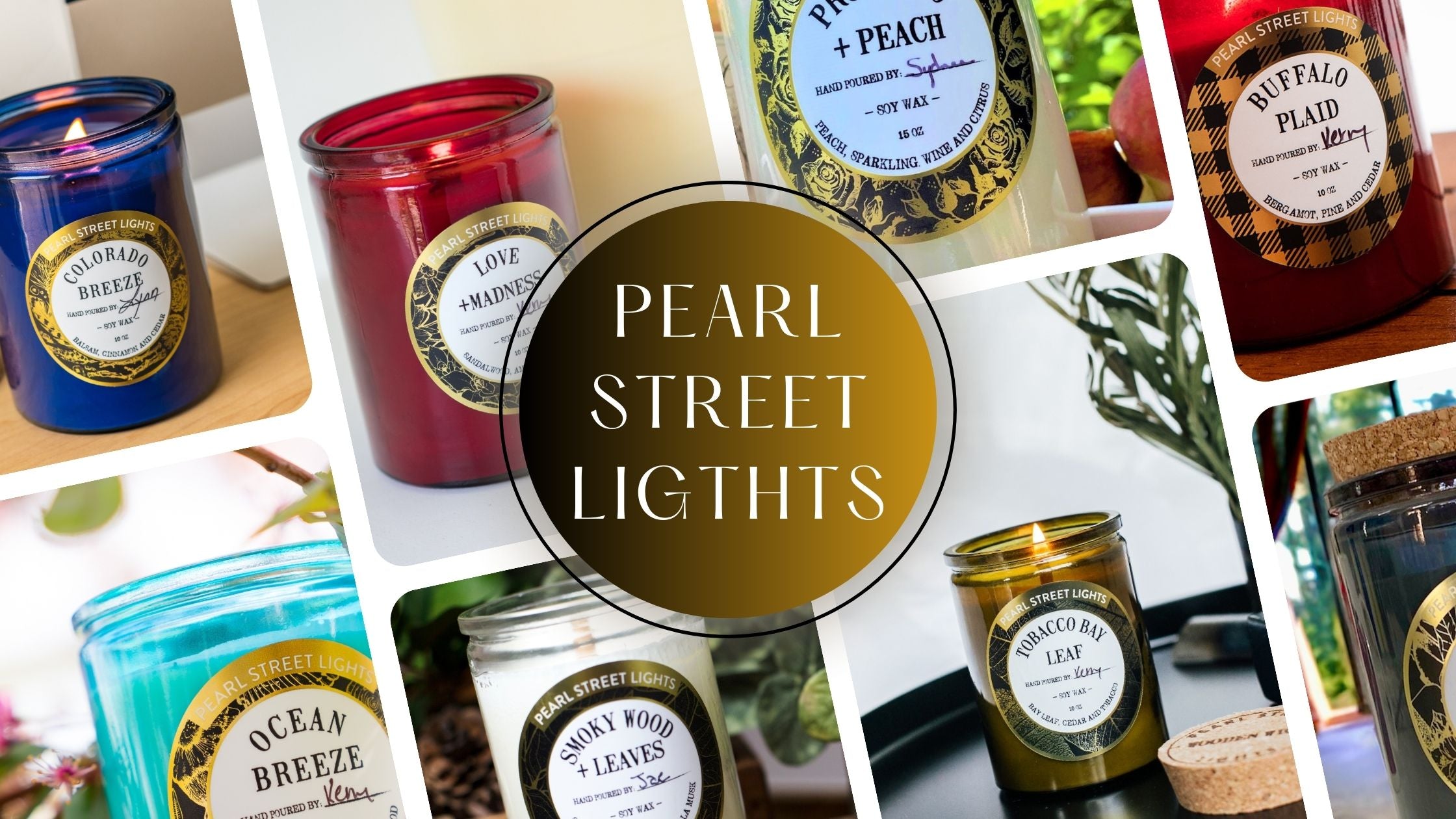 Hand Poured Candles | Soy Wax Candles | Wooden Wick – Pearl Street Lights