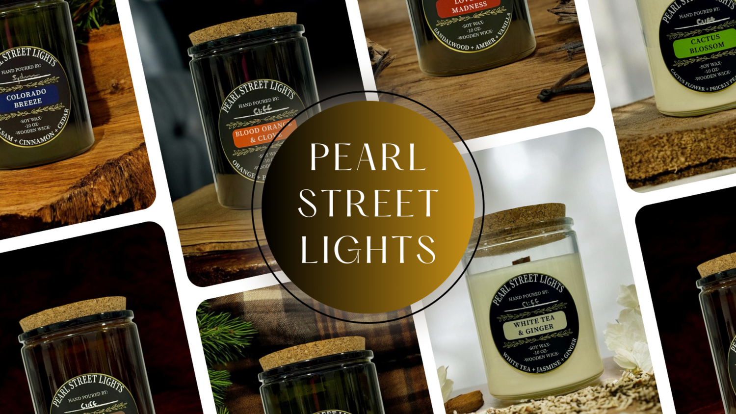 Hand Poured Candles | Soy Wax Candles | Wooden Wick – Pearl Street Lights