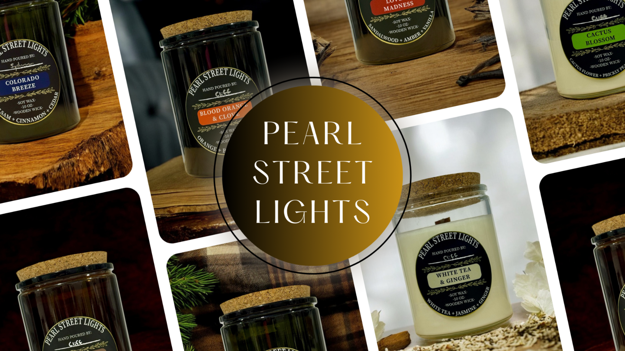 Hand Poured Candles | Soy Wax Candles | Wooden Wick – Pearl Street Lights